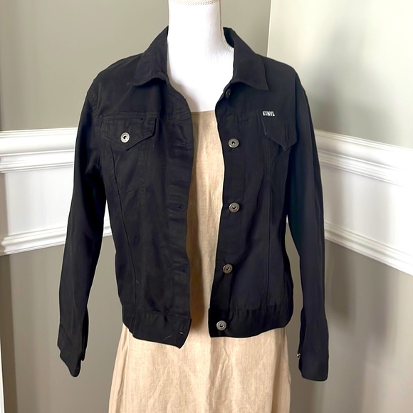 Ethyl | Jackets & Coats | Ethyl Black Jean Jacket Ml | Poshmark